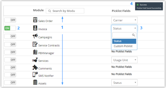 Header Status Bar Vtiger extension | IT-Solutions4You