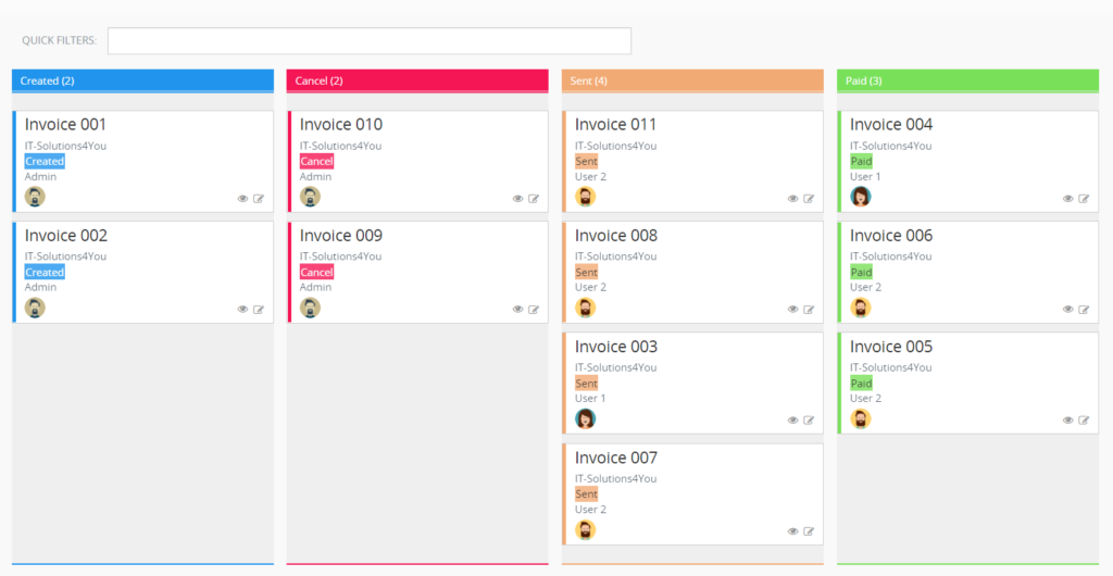 Kanban View for Vtiger CRM | IT-Solutions4You